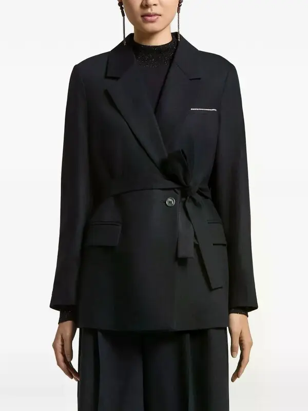 Peserico Belted Notch-lapels Jacket