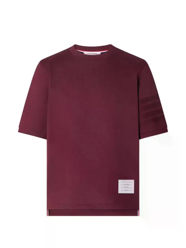 Thom Browne Jersey Ottoman 4-bar Tee - Red