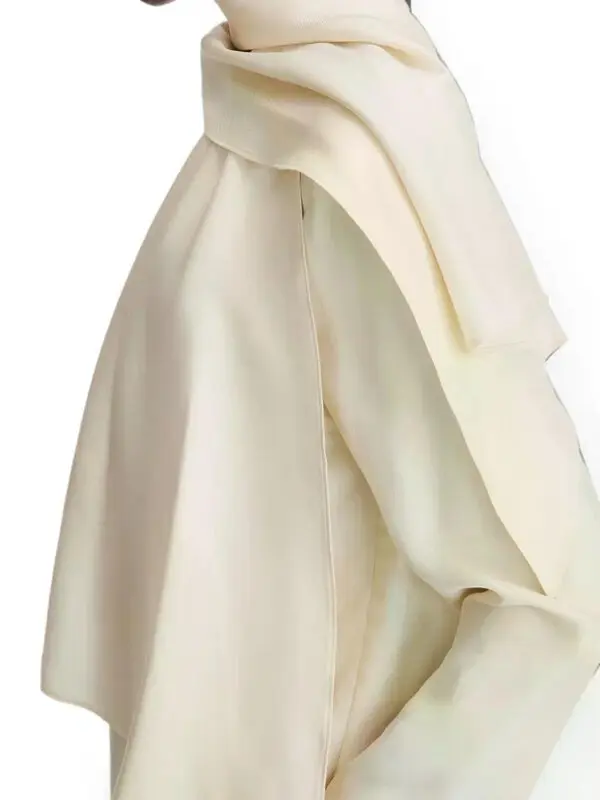 Loulou De Saison Gala Draped-detailing Silk Blouse