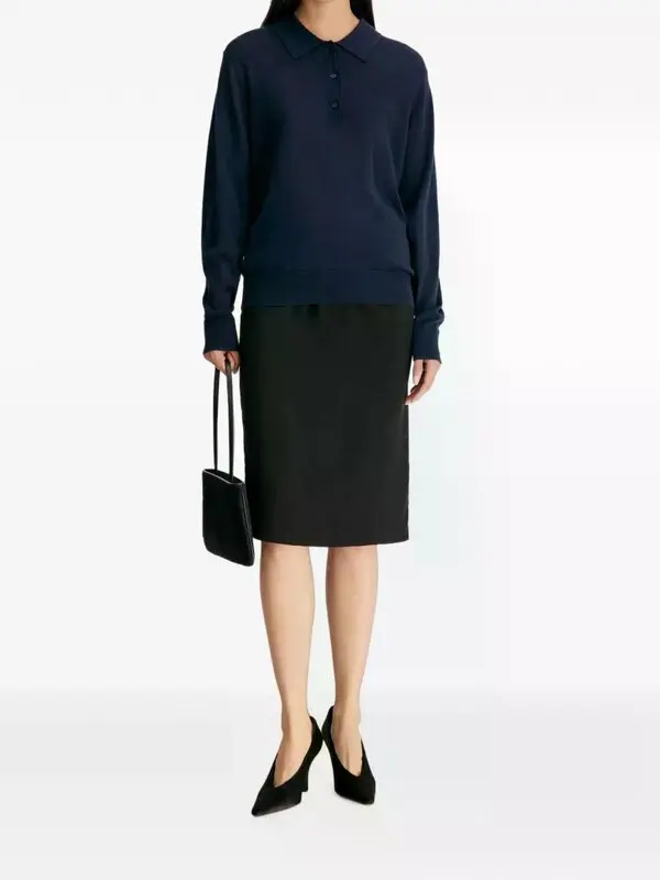 Loulou De Saison Miles Cashmere Polo Top