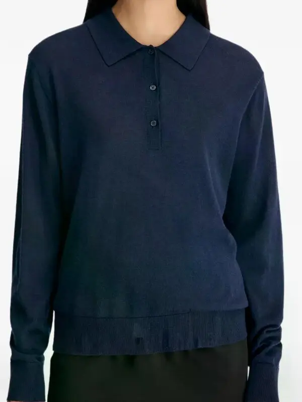 Loulou De Saison Miles Cashmere Polo Top