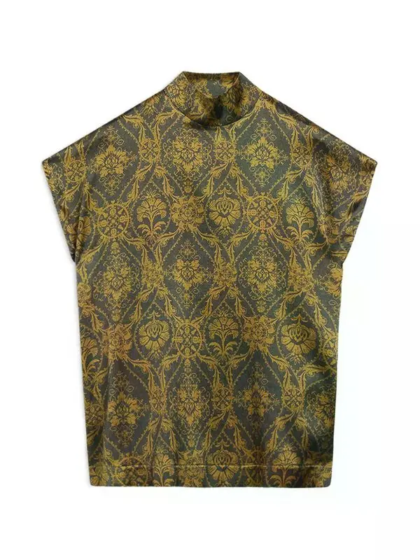 Momoni Ulla Printed Silk-satin Blouse