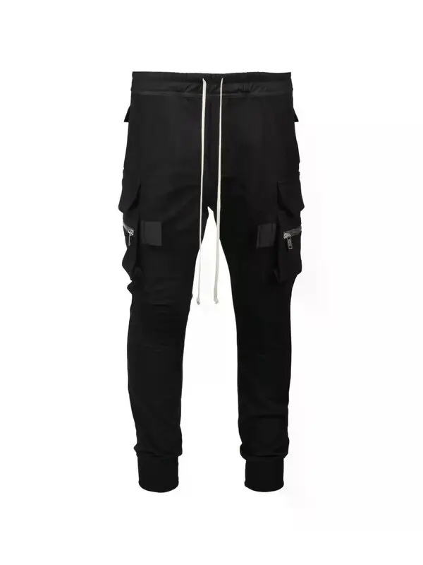 Rick Owens Mastodon Multi-pocket Drawstring Track Pants - Black