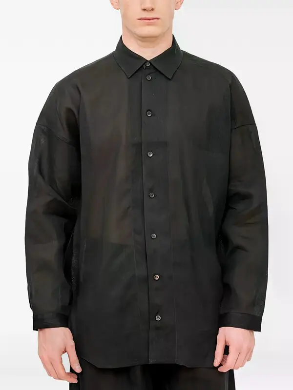 JAN JAN VAN ESSCHE Sheer-twill Loose-fit Shirt