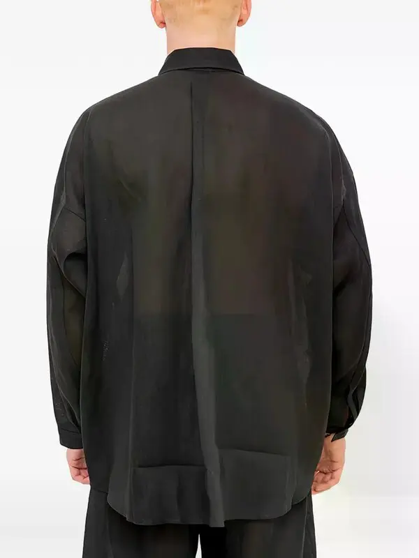 JAN JAN VAN ESSCHE Sheer-twill Loose-fit Shirt