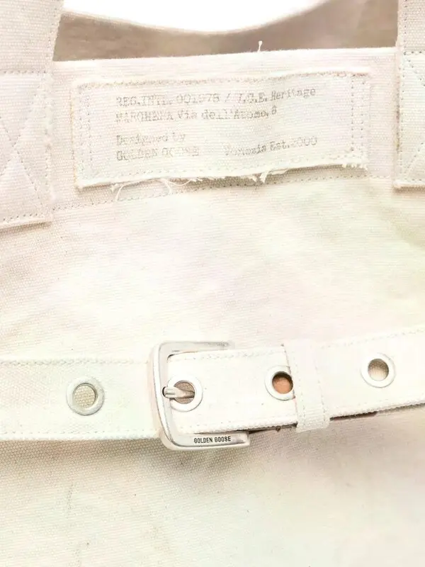 GOLDEN GOOSE Buckle-detail Embroidered Shoulder Bag