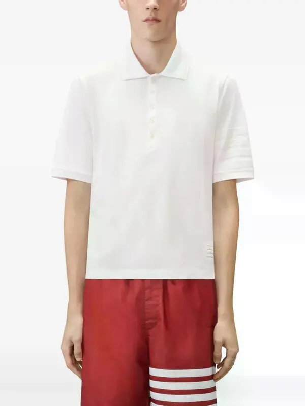 Thom Browne Ottoman Short-sleeves Polo Shirt