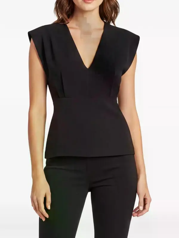Theory V-neck Pleated Blouse