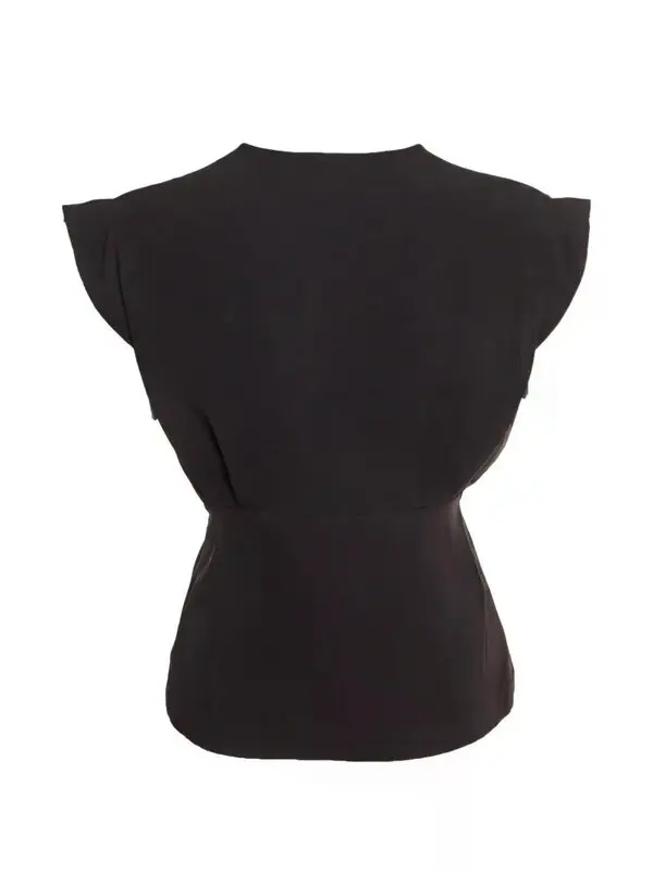 Theory V-neck Pleated Blouse