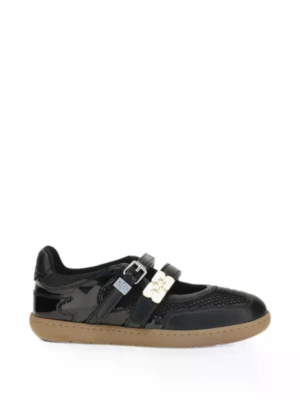 GANNI Sue Panelled Ballet Flats