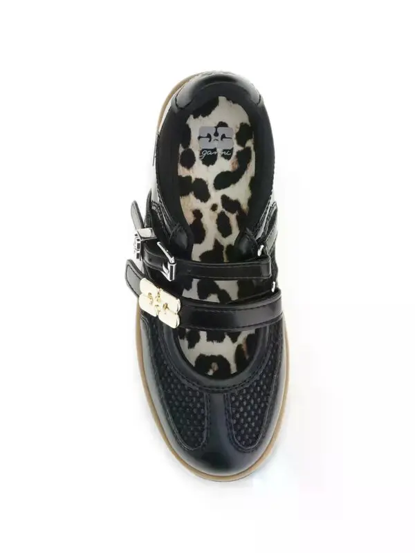 GANNI Sue Panelled Ballet Flats