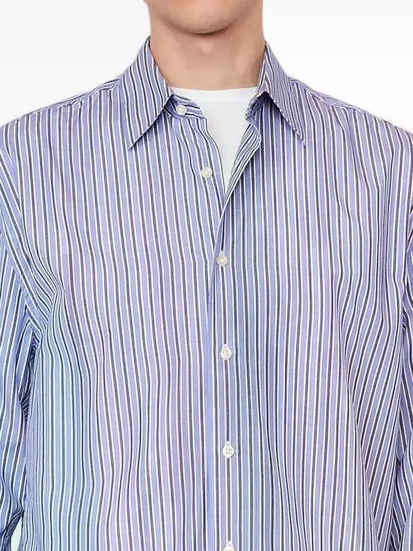 Officine Générale Gad Striped Long-sleeve Shirt