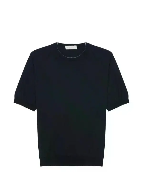 LUIGI GENTILE Short-sleeve Crew-neck T-shirt - Blue