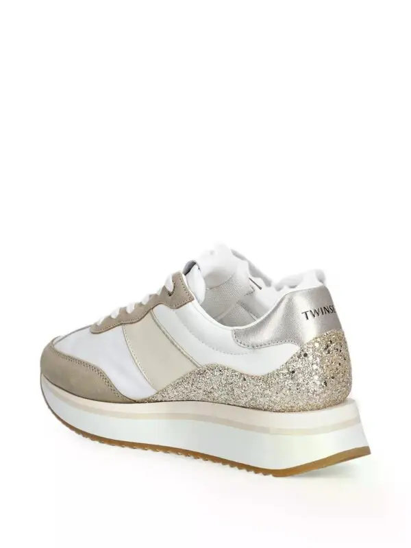 TWINSET Glitter-embellished Platform Sneakers