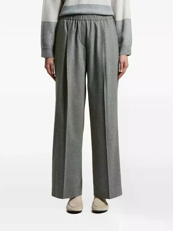 Peserico Pleat-detail Elasticated-waist Trousers