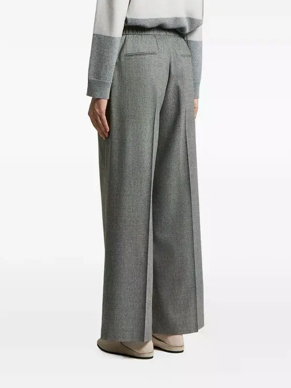 Peserico Pleat-detail Elasticated-waist Trousers