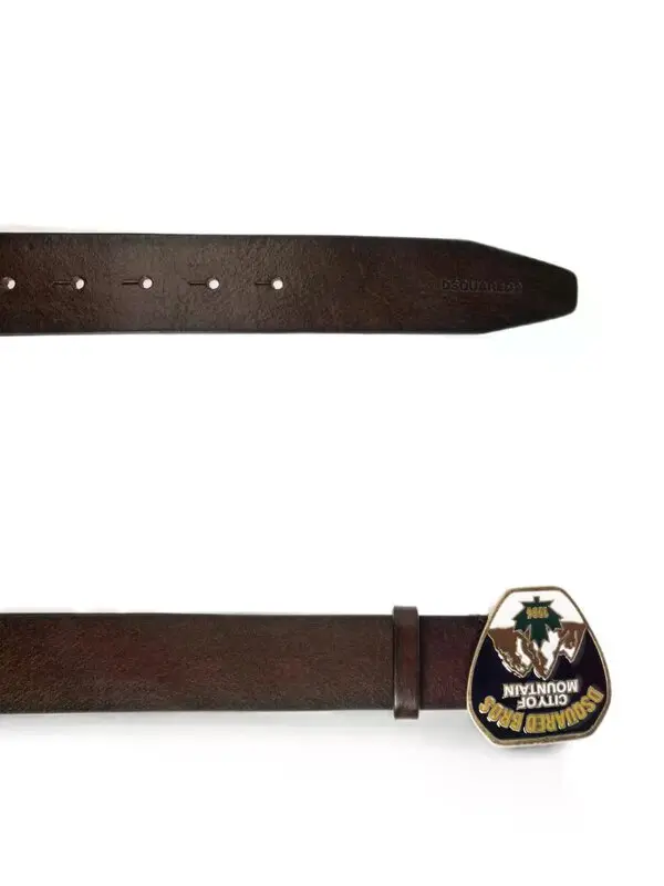 Dsquared2 Plaque-buckle Leather Belt