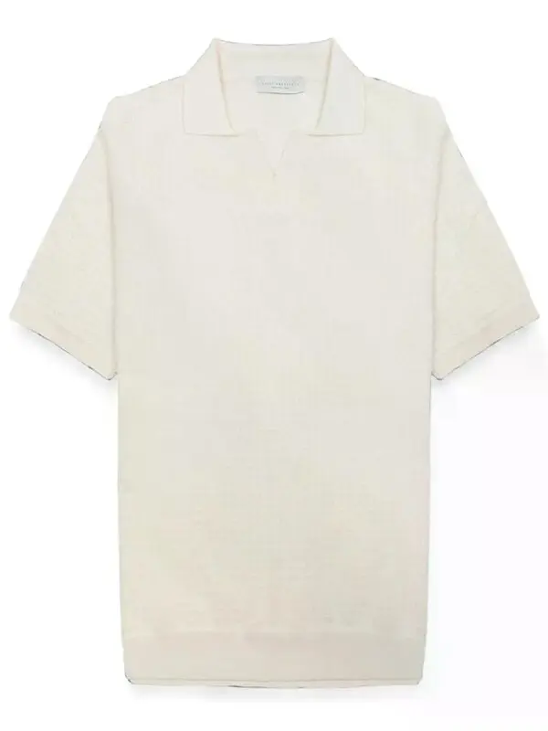 LUIGI GENTILE Open-knit Short-sleeve T-shirt