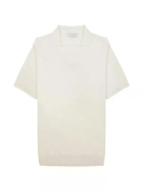 LUIGI GENTILE Open-knit Short-sleeve T-shirt