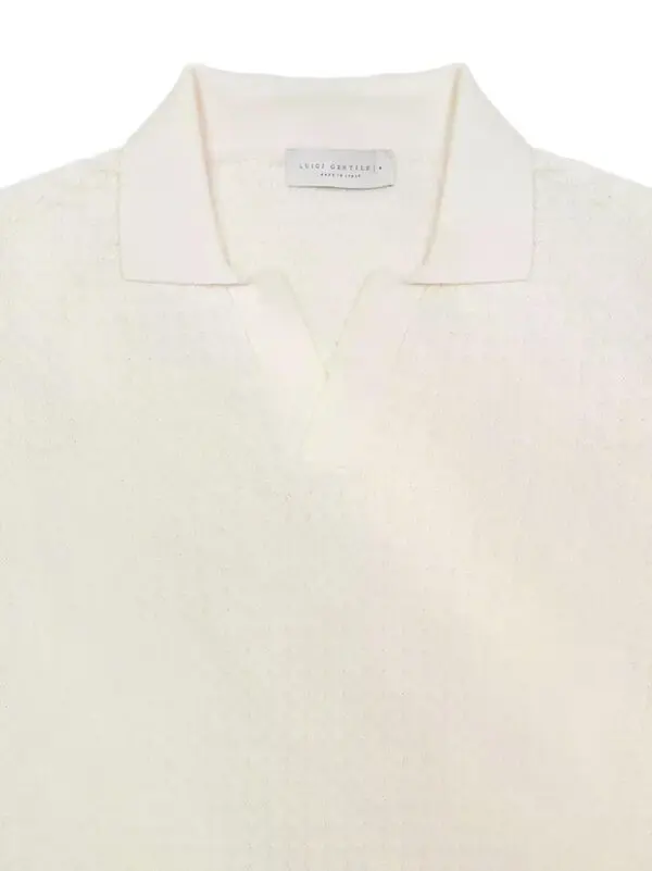 LUIGI GENTILE Open-knit Short-sleeve T-shirt