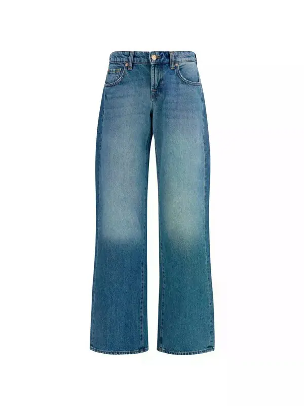 7 For All Mankind Low-rise Straight-leg Jeans