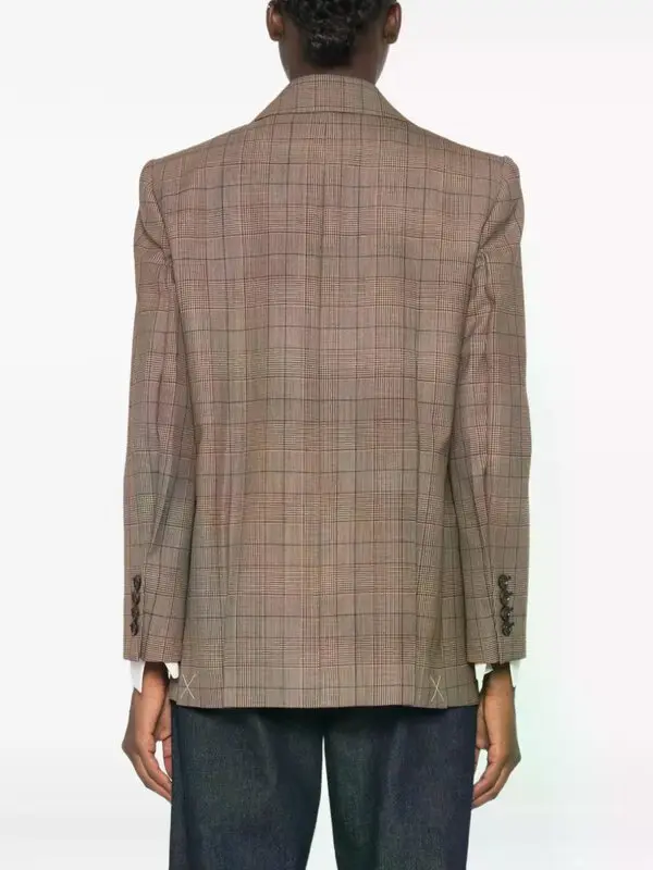 Chloé Double-breasted Checked Jacket