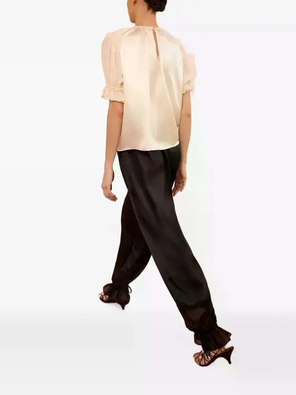 Ulla Johnson Camille Silk Trousers - Black