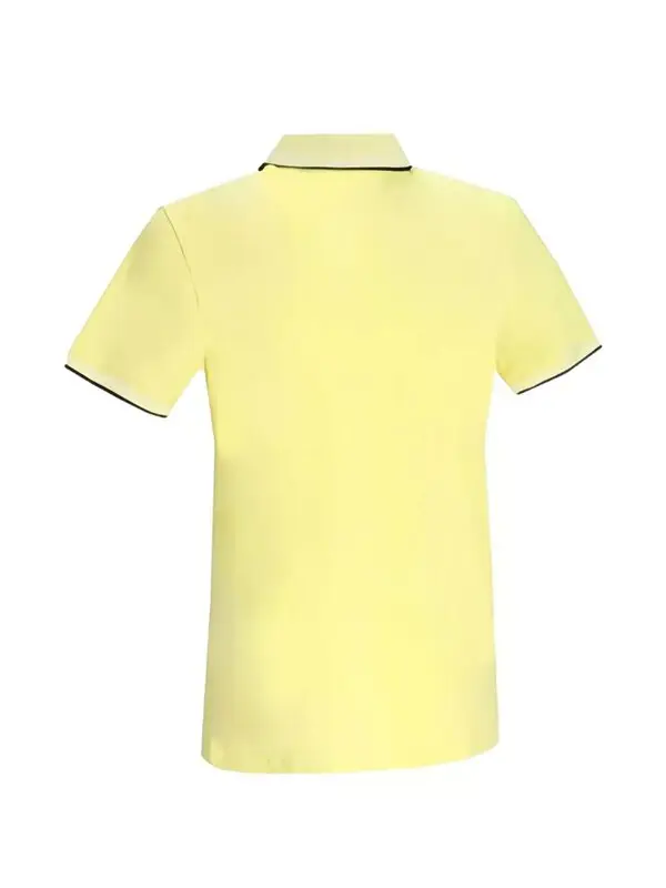 BOSS Paul Contrast-trim Slim-fit Polo Shirt - Yellow