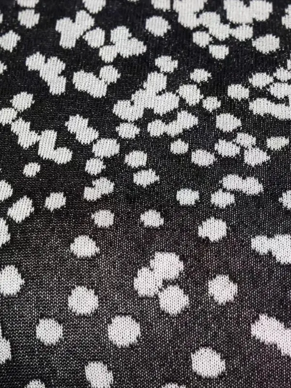 Giambattista Valli Polka Dot Flared Midi Dress