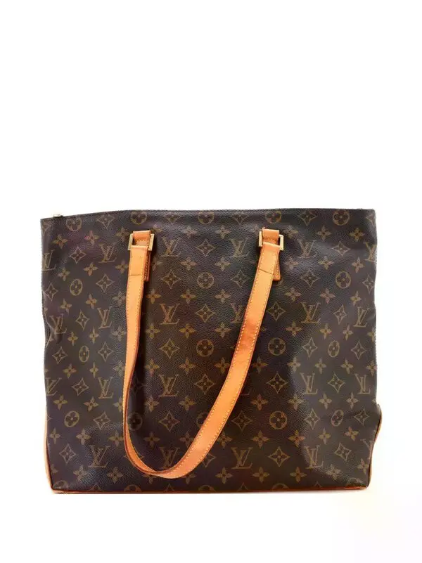 LOUIS VUITTON Monogram Canvas Cabas Mezzo Tote Bag - Brown