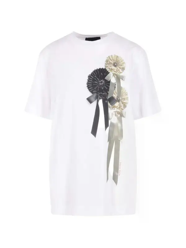 Simone Rocha Ribbon Rosette T-shirt - White