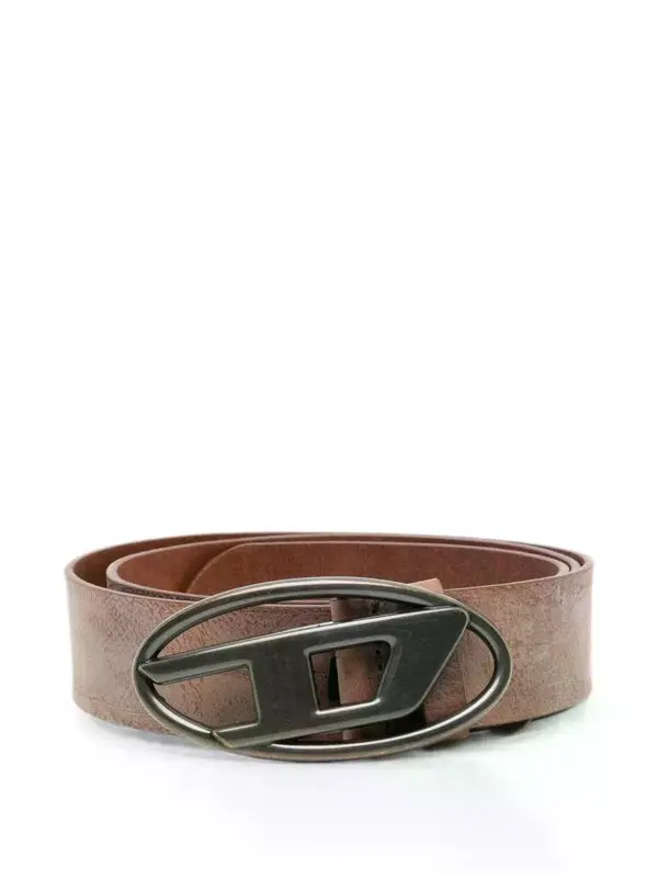 DIESEL® Oval D Plaque Belt - Brown