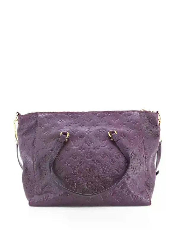 LOUIS VUITTON Lumineuse Handbag Monogram Empreinte Leather Tote Bag - Purple