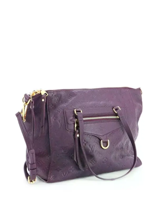 LOUIS VUITTON Lumineuse Handbag Monogram Empreinte Leather Tote Bag - Purple
