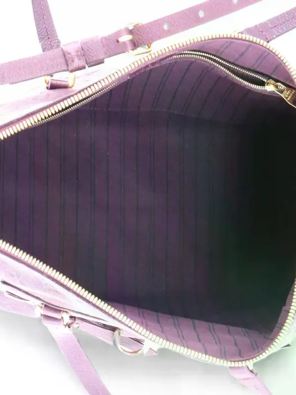 LOUIS VUITTON Lumineuse Handbag Monogram Empreinte Leather Tote Bag - Purple