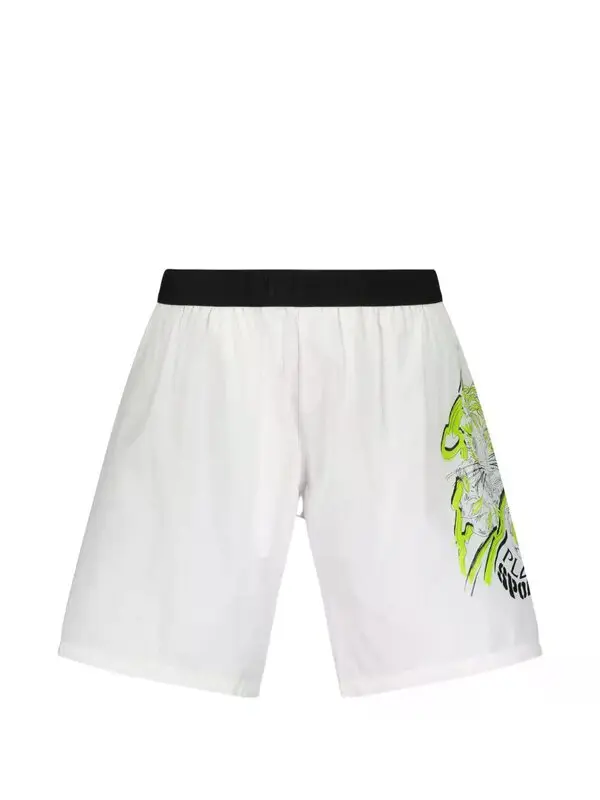 PLEIN SPORT Graphic-print Swim Shorts