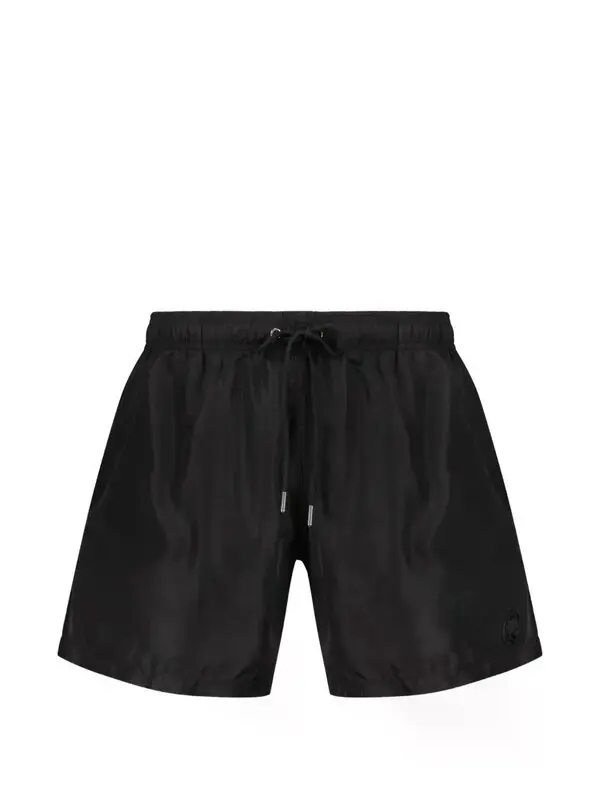 PLEIN SPORT Drawstring-waist Logo-patch Swim Shorts