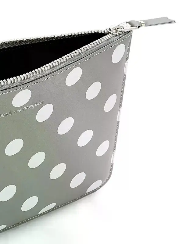 Comme Des Garçons Polka-dot Zip-top Pouch
