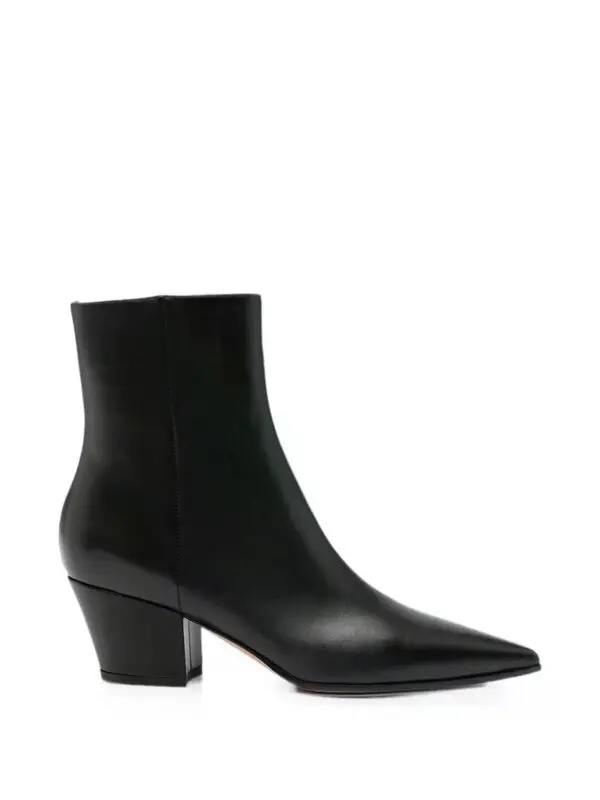 GIANVITO ROSSI Pointed-toe Block-heel Ankle Boots