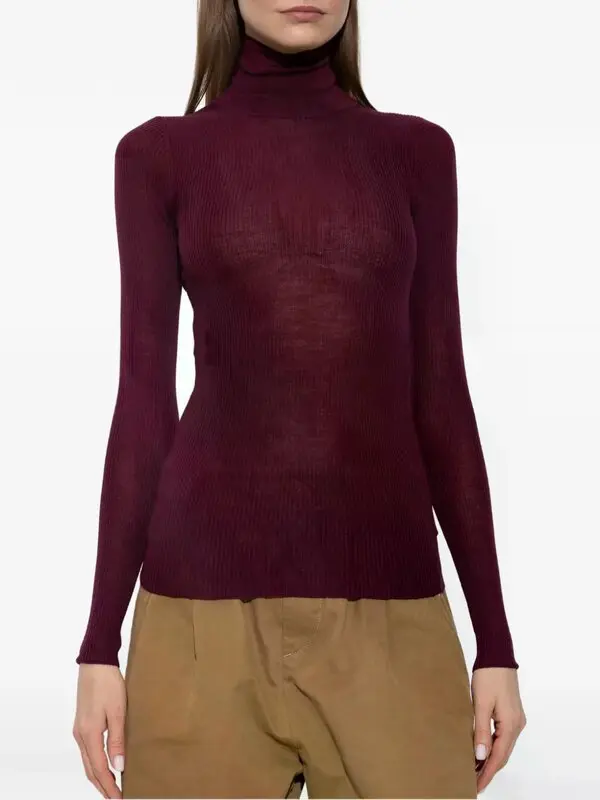 JIL SANDER Ribbed-knit Wool Sweater