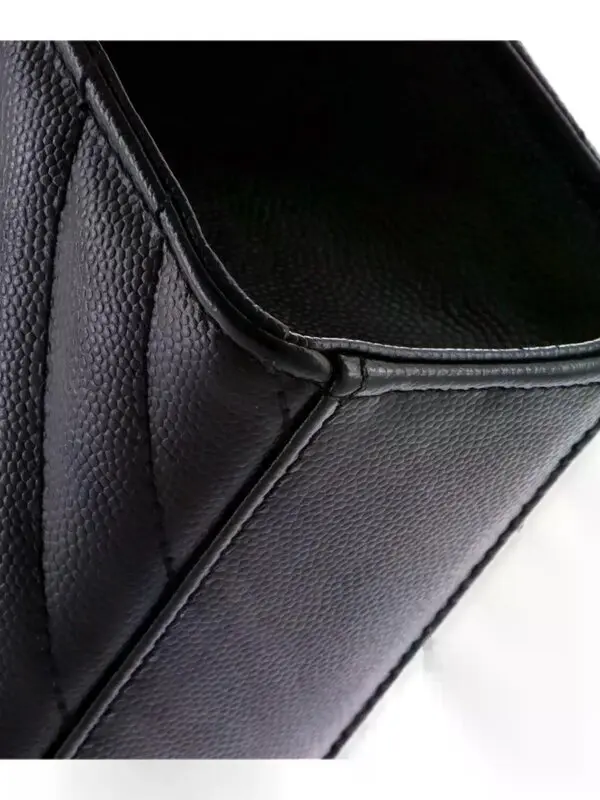 Saint Laurent Classic Monogram Envelope Satchel Matelasse Chevron Leather Large Shoulder Bag