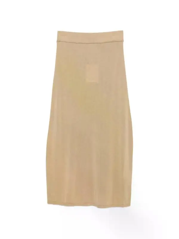 TOTEME Elastic-waistband Maxi Skirt - Brown
