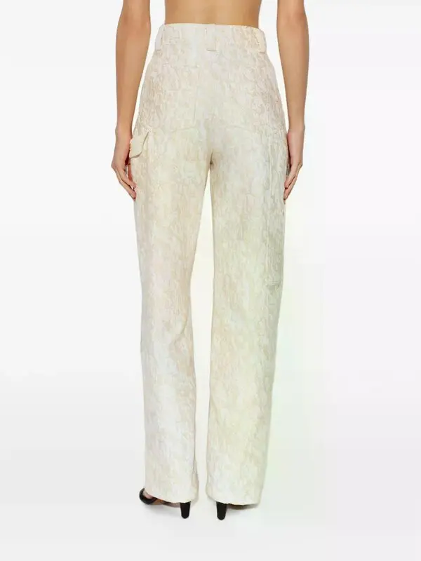 IRO PARIS Textured-finish Straight-leg Trousers