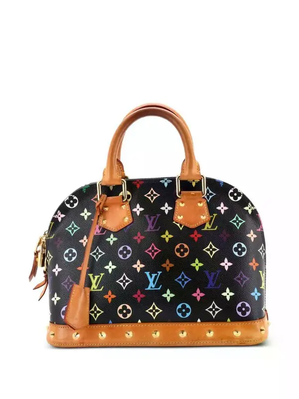 LOUIS VUITTON Alma Handbag Monogram Multicolor Pm Satchel - Black