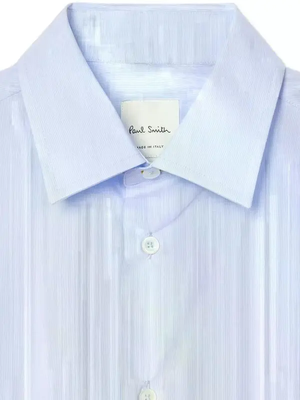 Paul Smith Regular-fit Stretch-cotton Travel Shirt - Blue