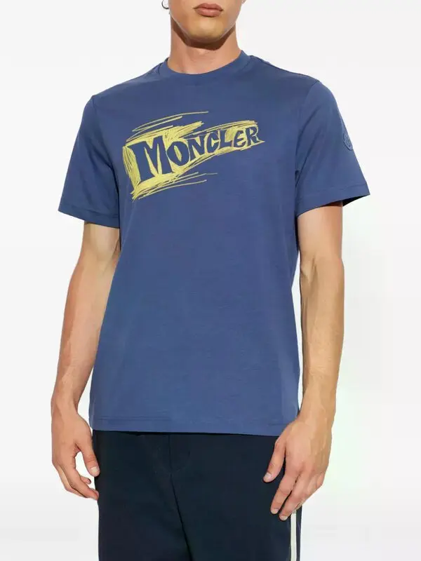 Moncler Sketch Logo-print T-shirt