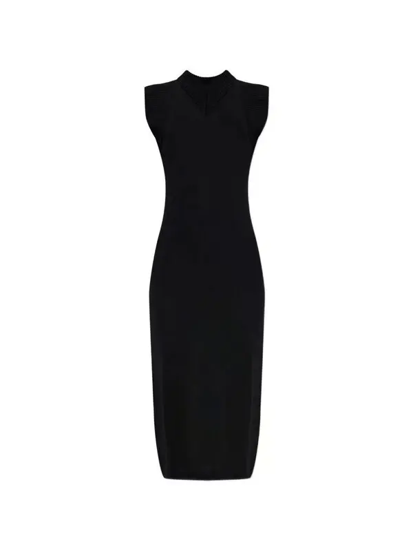 IRO PARIS Ribbed-knit Sleeveless Midi Dress - Black