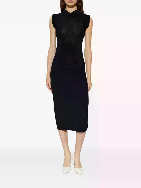 IRO PARIS Ribbed-knit Sleeveless Midi Dress