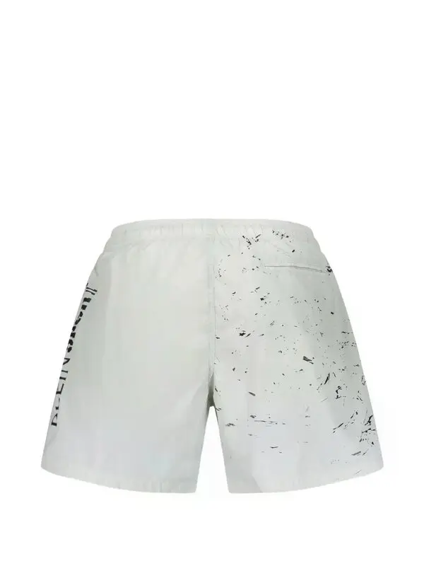 PLEIN SPORT Tiger-print Drawstring Swim Shorts