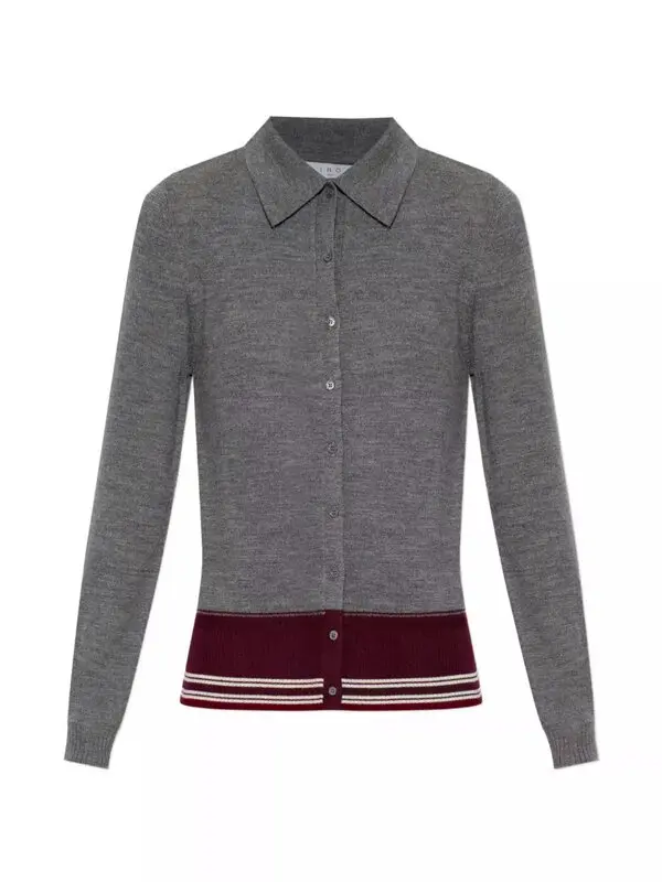 IRO PARIS Miel Striped-trim Button-down Shirt